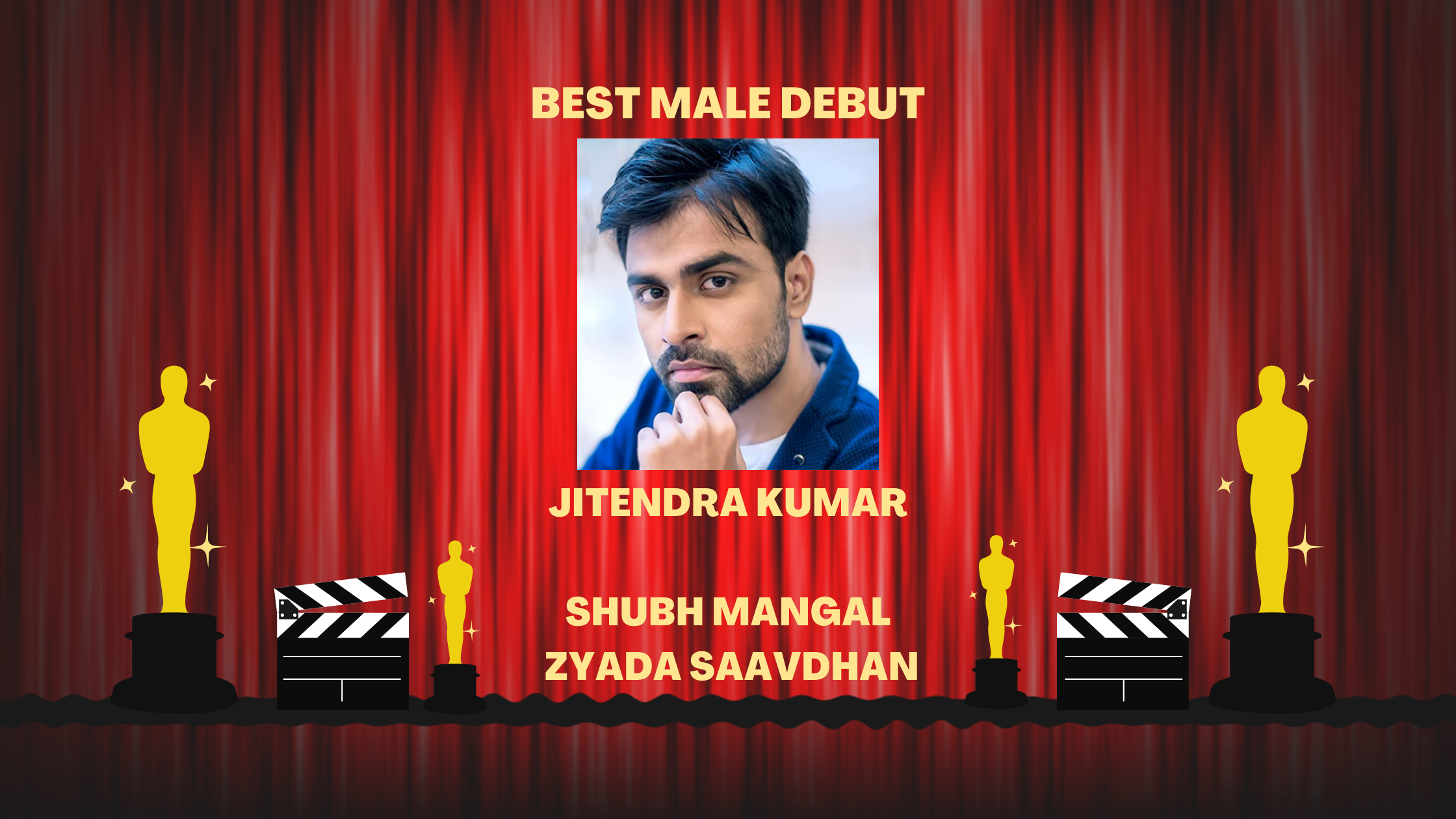 Jitendra Kumar wins Best Male Debut award for Shubh Mangal Zyada Saavdhan at the Masala Readers ...
