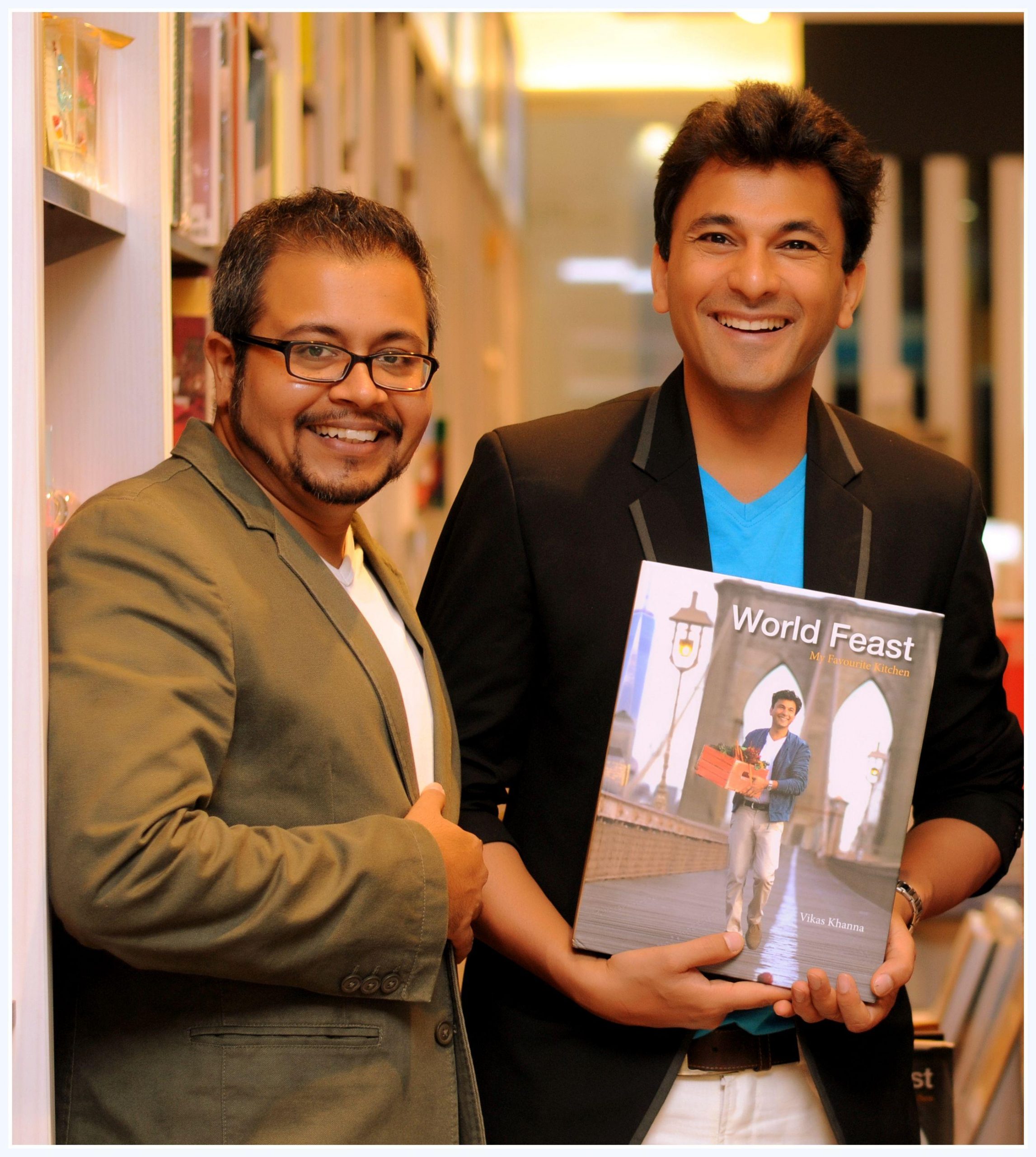 Vikas Khanna With His Wife