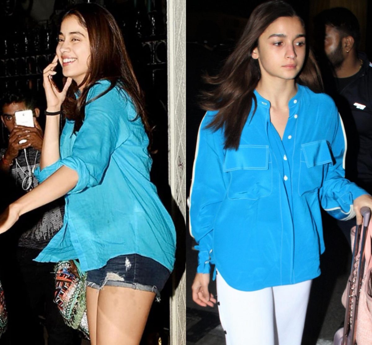 Alia Bhatt, Janhvi Kapoor Are Taking Our Blues Away In Similar Shirts ...