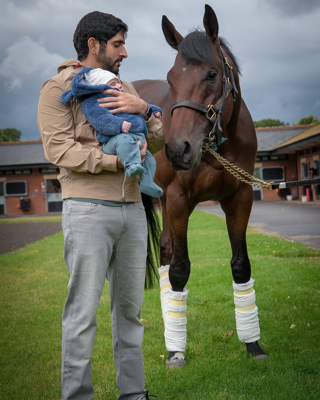 Little Prince: Sheikh Hamdan shares adorable pictures of baby Sheikh ...