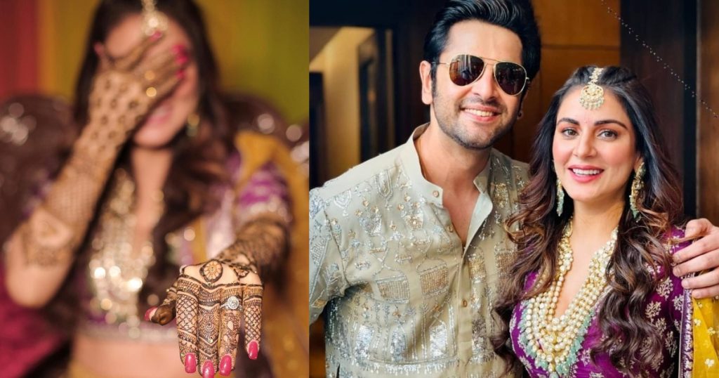 SEE PICS: Shraddha Arya is a happy bride as photos from mehendi ...