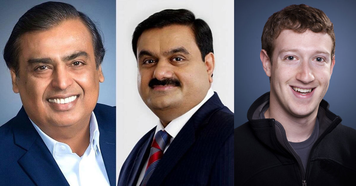 Gautam Adani, Mukesh Ambani surpass Mark Zuckerberg