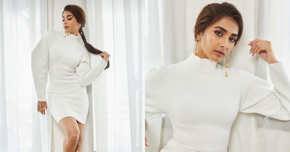 Pooja Hegde slips into a stunning white bodycon dress