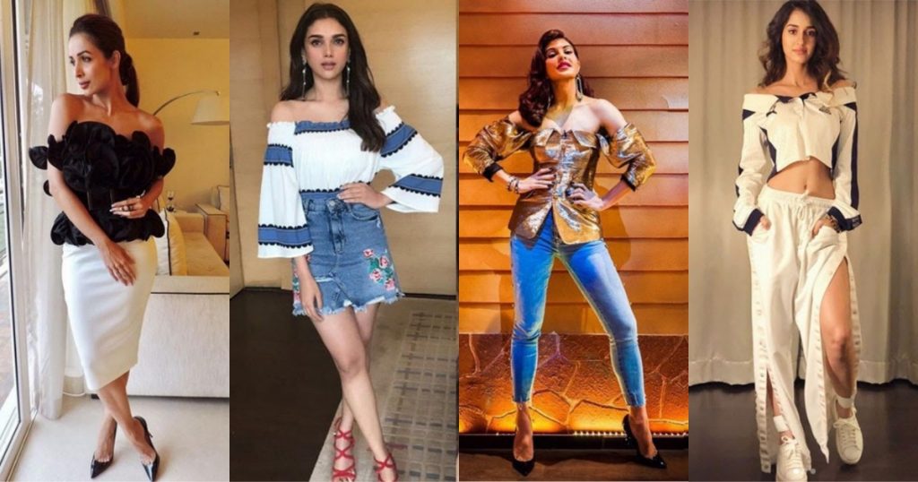 6 off-shoulder outfit ideas from celebrities