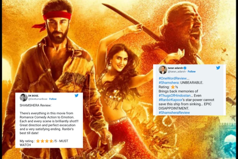 Ranbir Kapoor starrer Shamshera leaves Twitter divided Ranbir Kapoor starrer Shamshera leaves Twitter divided