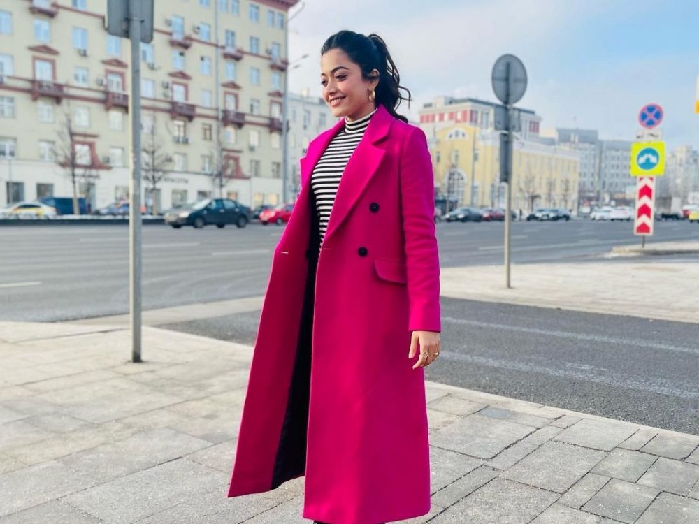 Rashmika Mandanna makes statement in Massimo Dutti