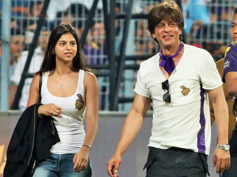 Shah Rukh Khan spotted with Suhana at KKR match famous 1