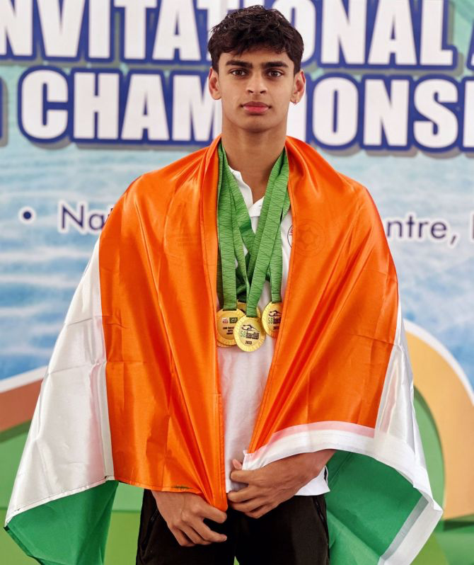 Madhavan's son brings home 5 gold medals for India - Masala.com