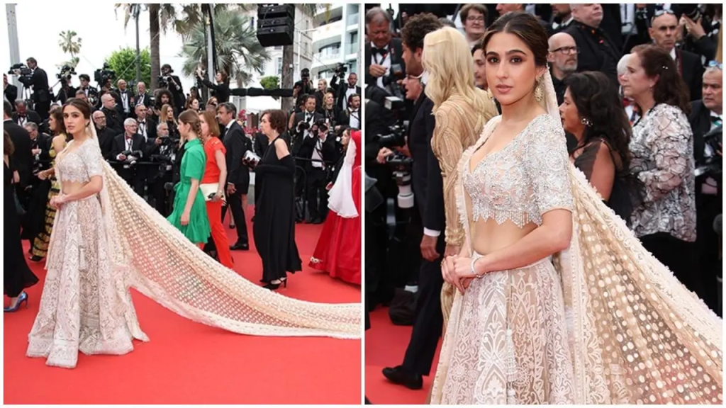 Cannes 2023: Did Sara Ali Khan wear a lehenga to the red carpet? - Masala.com