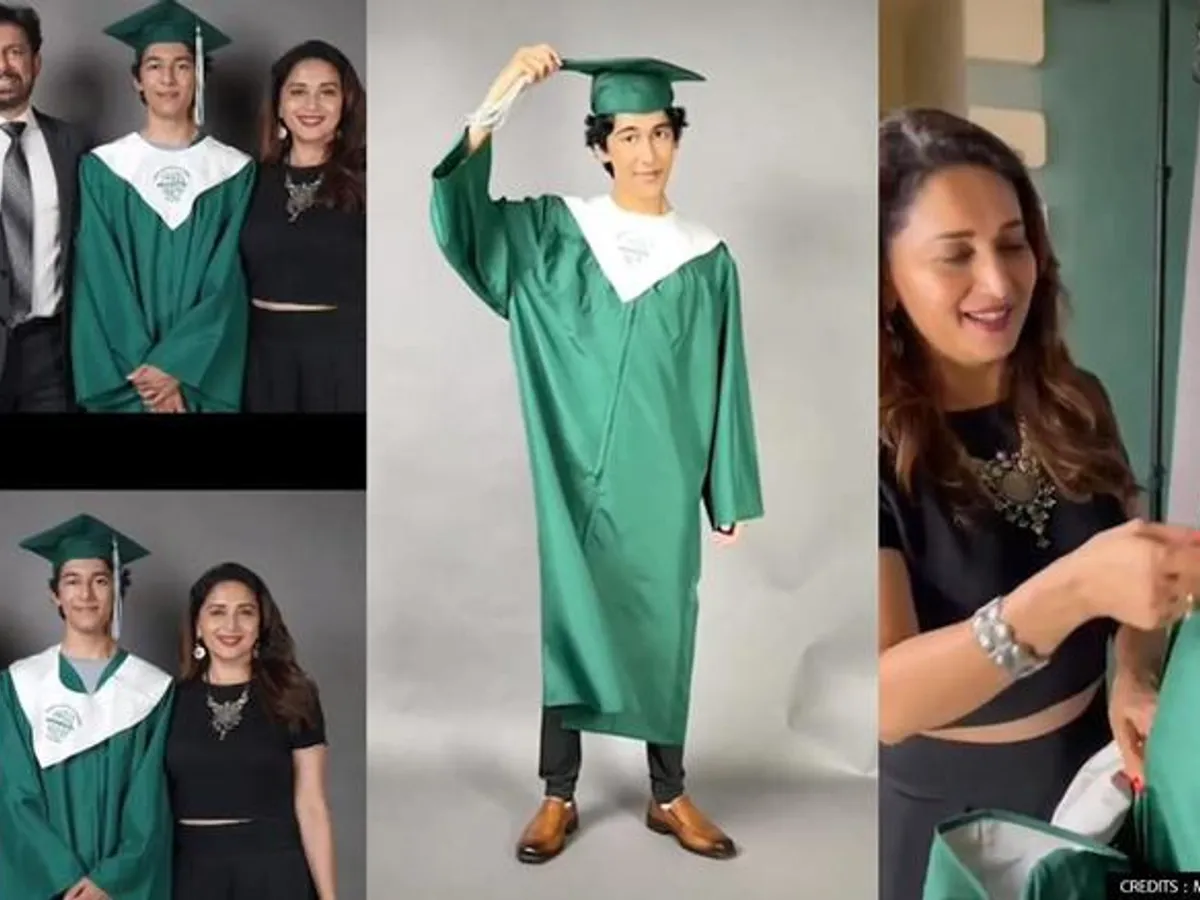 In Pictures: Madhuri Dixit and Dr Shriram Nene attend son Ryan's high ...
