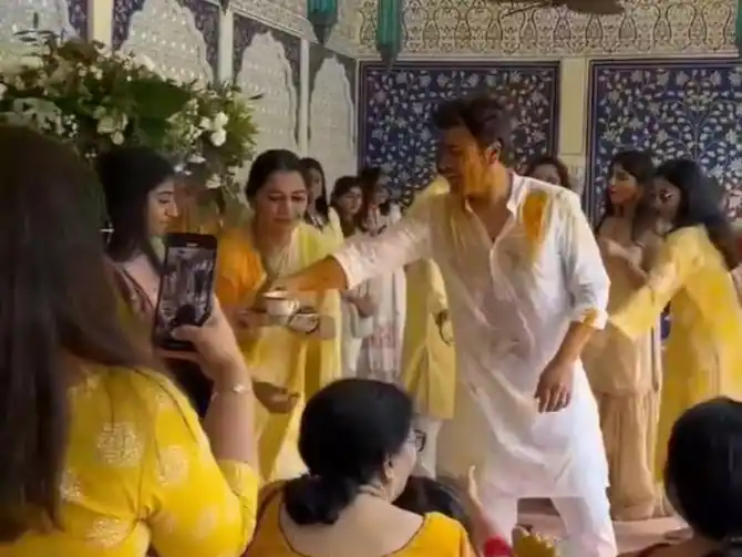 In Pictures: Sharwanand and Rakshita Reddy Haldi Ceremony - Masala.com