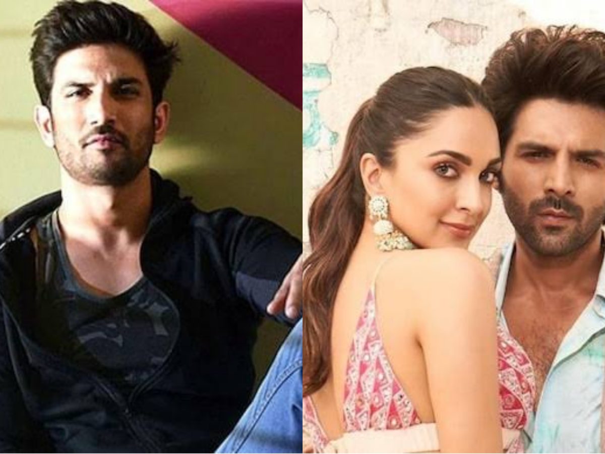 Watch: Kartik Aaryan reminds fans of Sushant Singh Rajput as he picks Kiara Advani's shoes ...