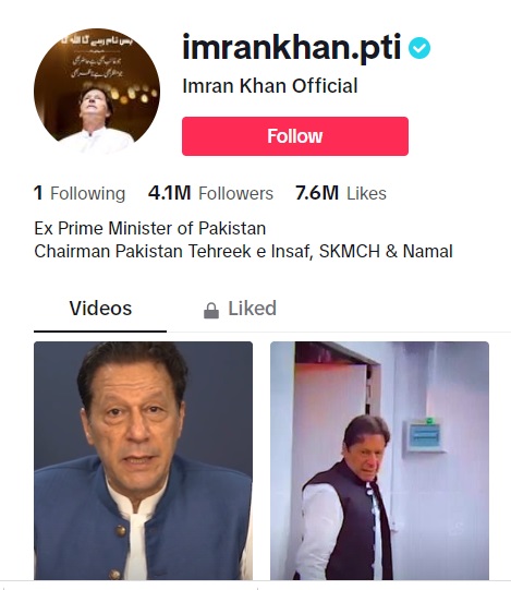 Imran Khan: Former Pakistani PM Imran Khan joins TikTok and already has ...