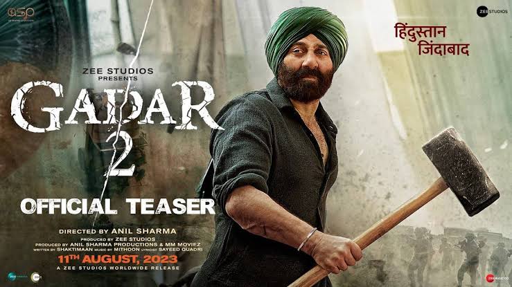 Gadar 2 trailer: Sunny Deol brings back Tara Singh's epitome of patriotism - Masala.com