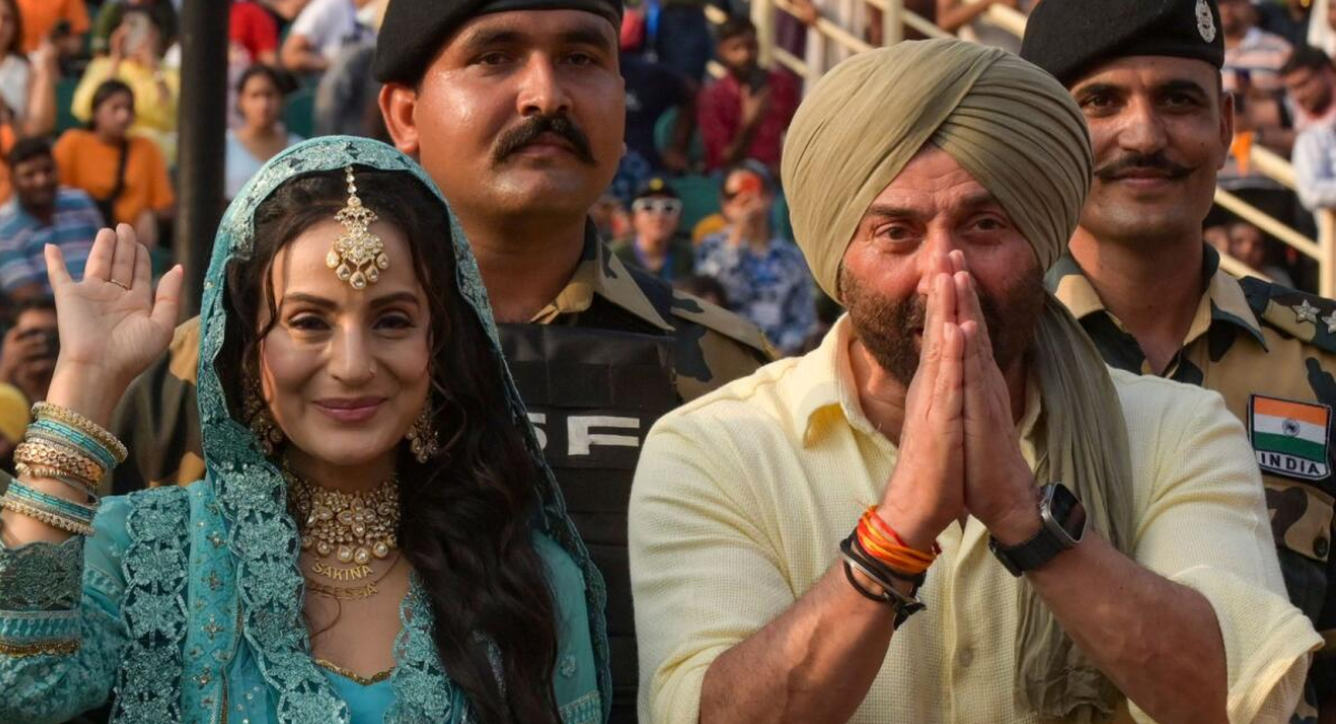 Gadar 2: WATCH: Sunny Deol and Ameesha Patel dance at Attari-Wagah Border ahead of Gadar 2 ...
