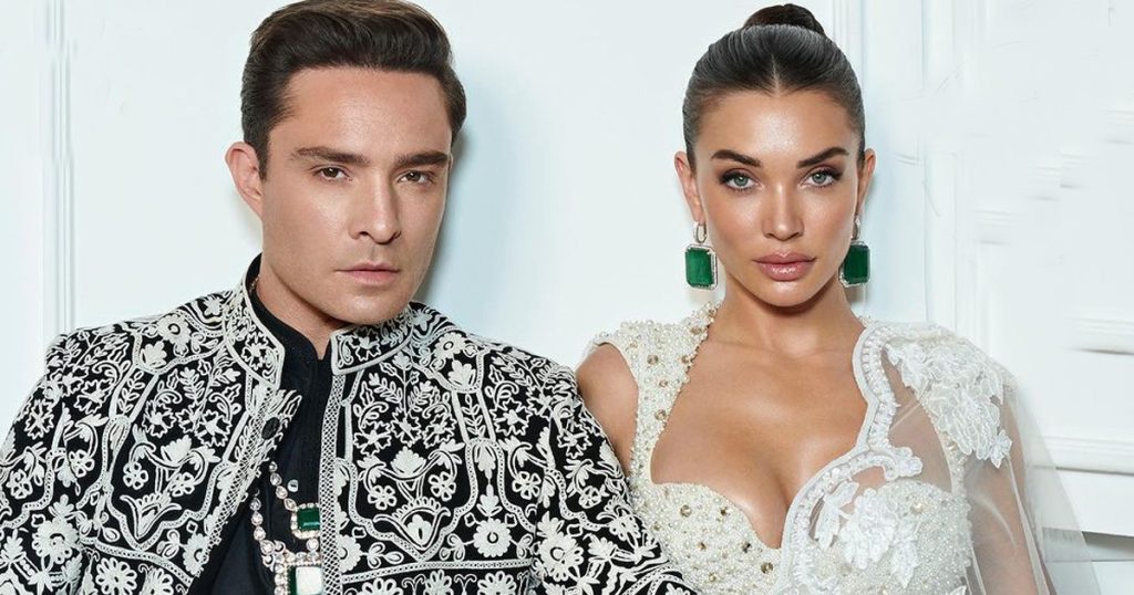 Ed Westwick and Amy Jackson stun in Manish Malhotra: See Pics - Masala.com