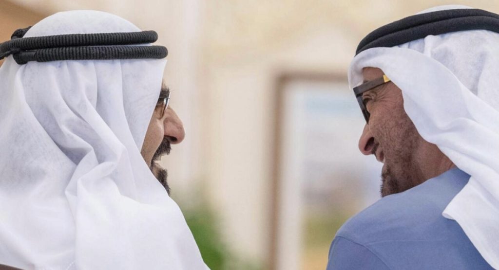 UAE President HH Sheikh Mohamed bin Zayed and HH Sheikh Mohammed bin ...
