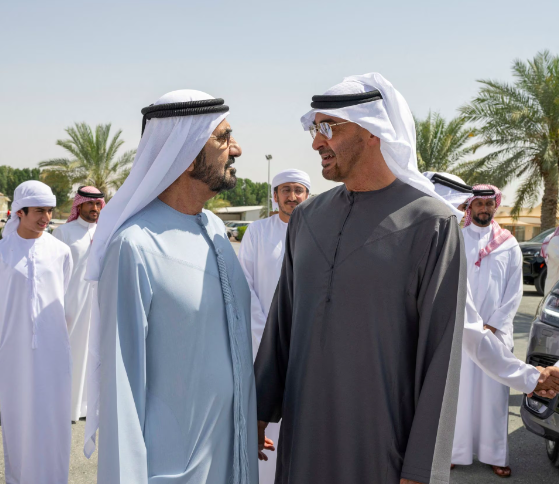 UAE President HH Sheikh Mohamed bin Zayed and HH Sheikh Mohammed bin ...