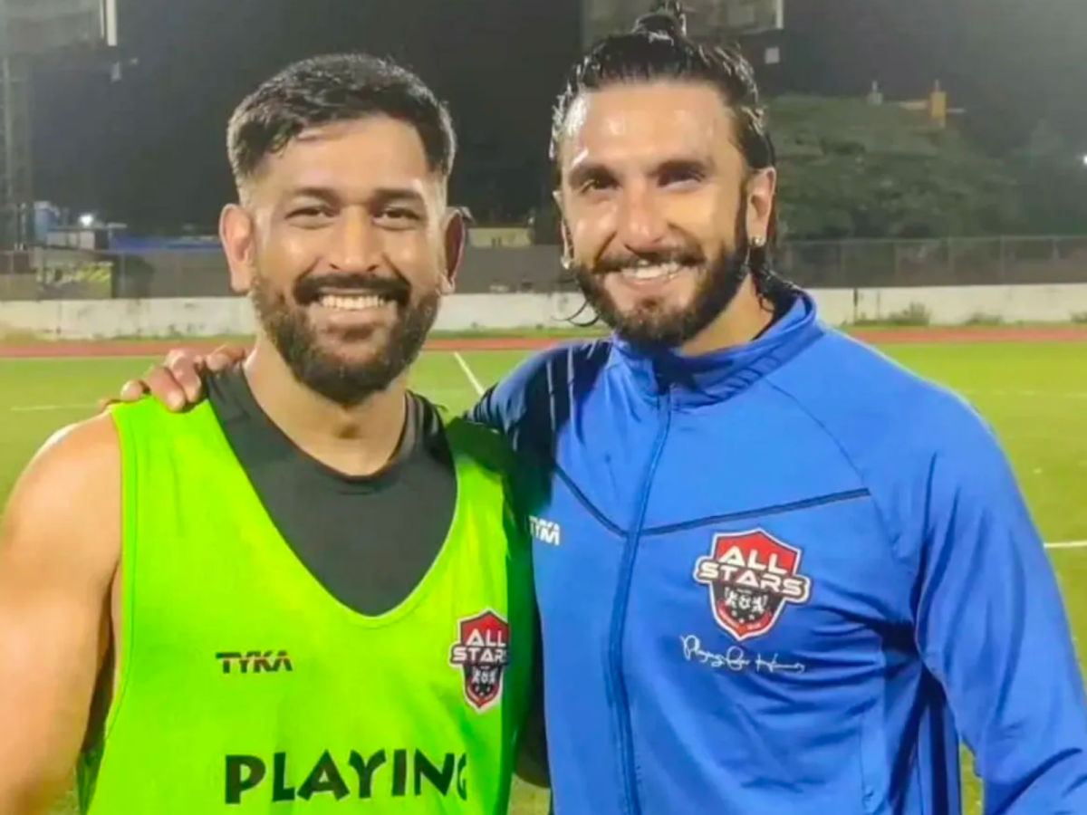 In Pictures Ranveer Singh And Ms Dhonis Bromance Takes The Internet