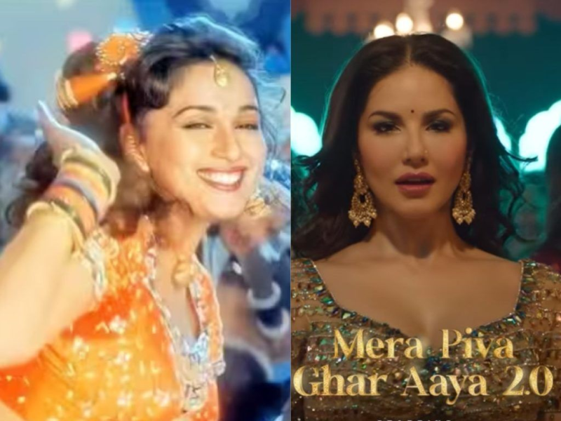 WATCH: Sunny Leone's sexy rendition of Mera Piya Ghar Aya is the perfect tribute to Madhuri ...