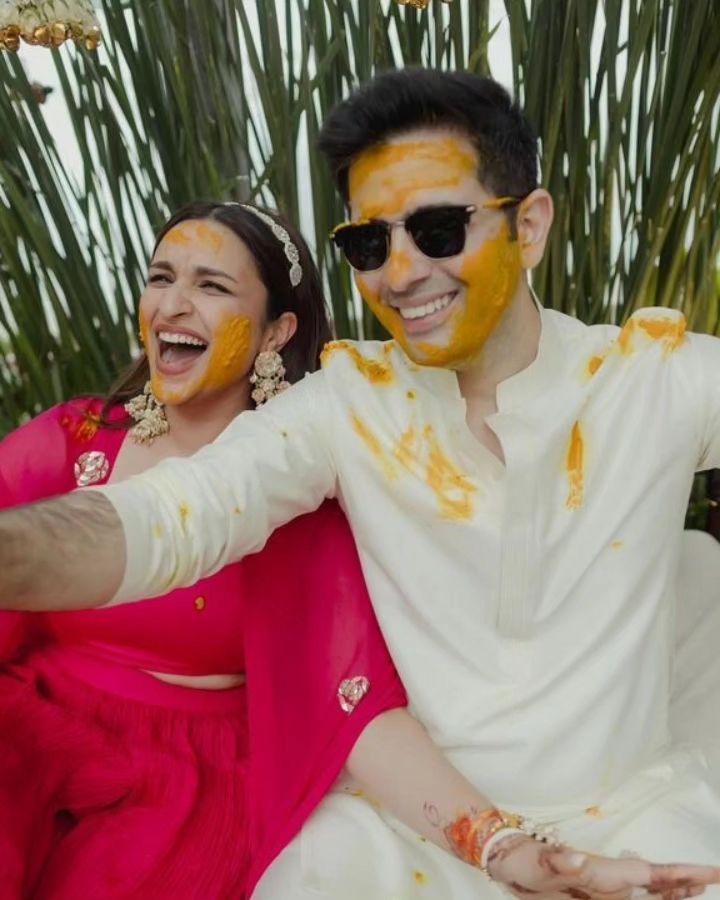 In Pictures: Inside Parineeti Chopra, Raghav Chadha's fun-filled Haldi ...