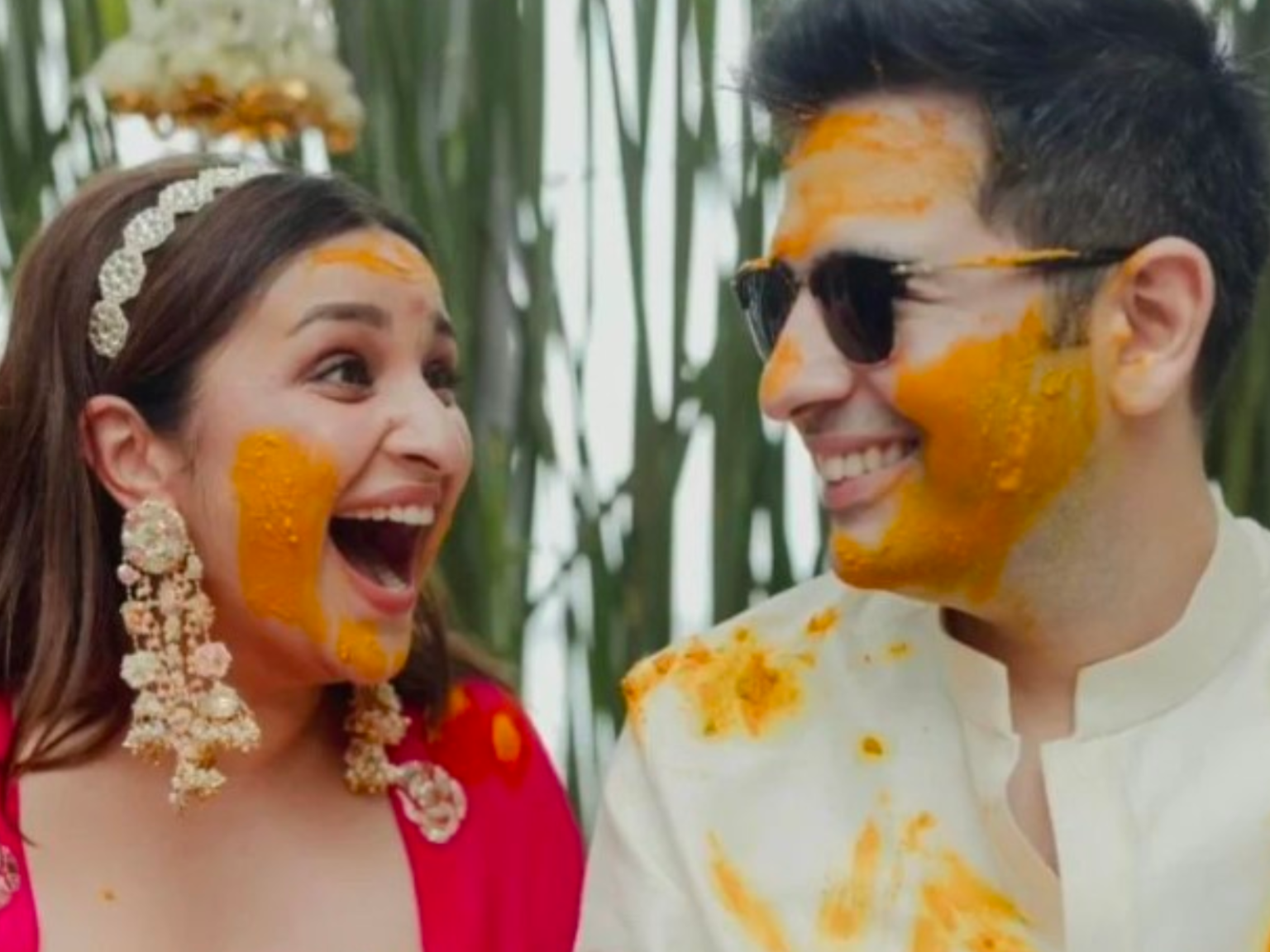 In Pictures: Inside Parineeti Chopra, Raghav Chadha's fun-filled Haldi ...