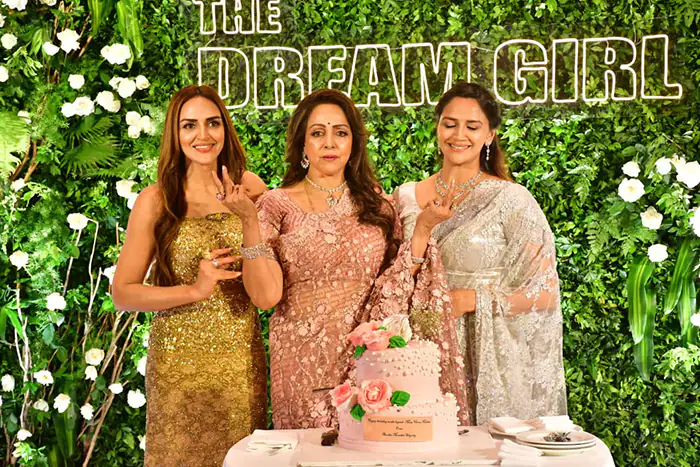 In Pictures: Inside Hema Malini's 75th birthday bash - Masala.com