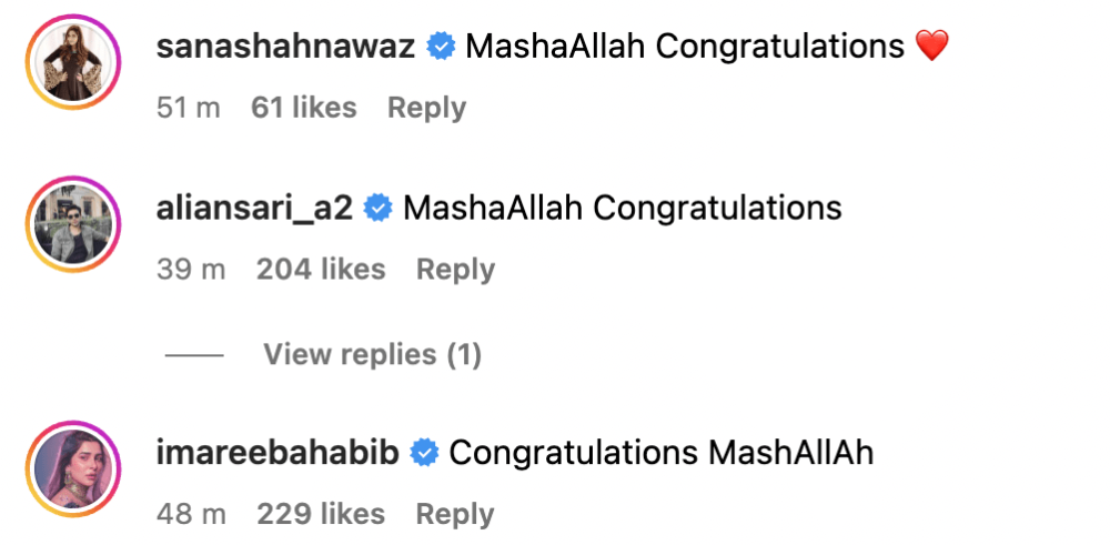 Minal Khan, husband Ahsan Mohsin welcome baby boy: See first picture ...