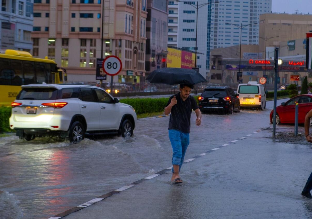 UAE Weather: Thunderstorms disrupt daily routine with several cars submerged in rain water ...