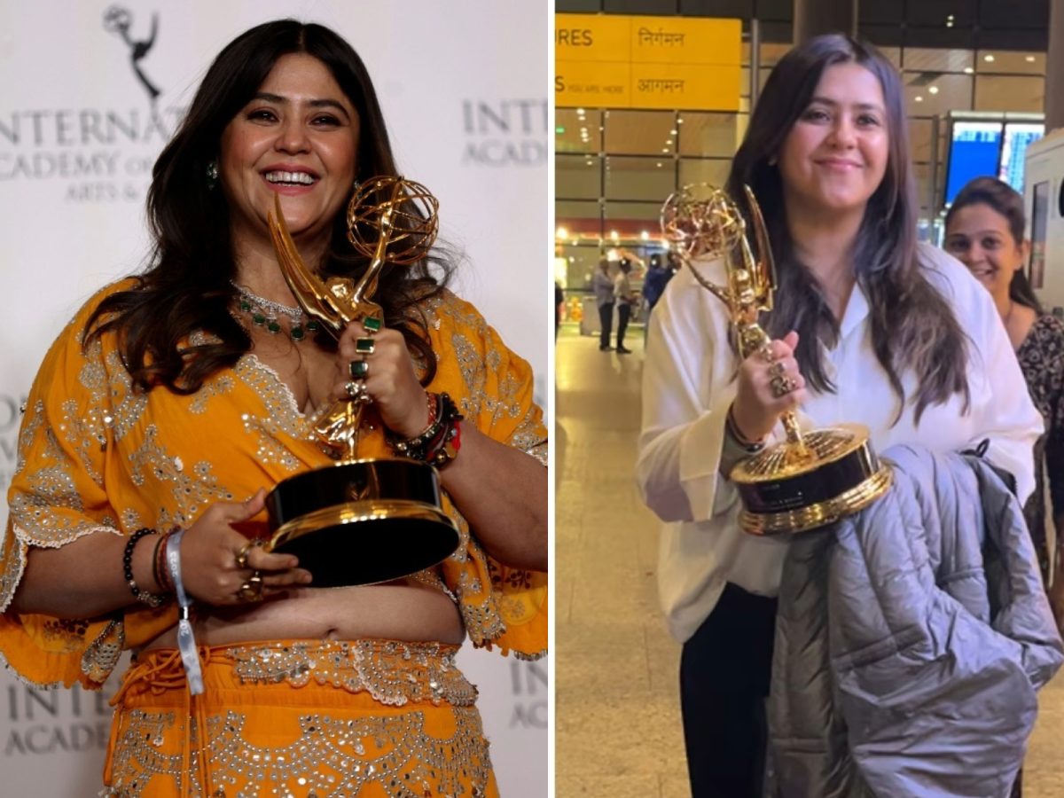 Ekta Kapoor returns to Mumbai with the BEST airport accessory: her ...