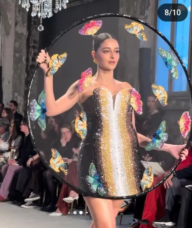 BFF No. 1 Suhana Khan cheers for Ananya Panday's PFW debut - See all the pics from her dreamy ...