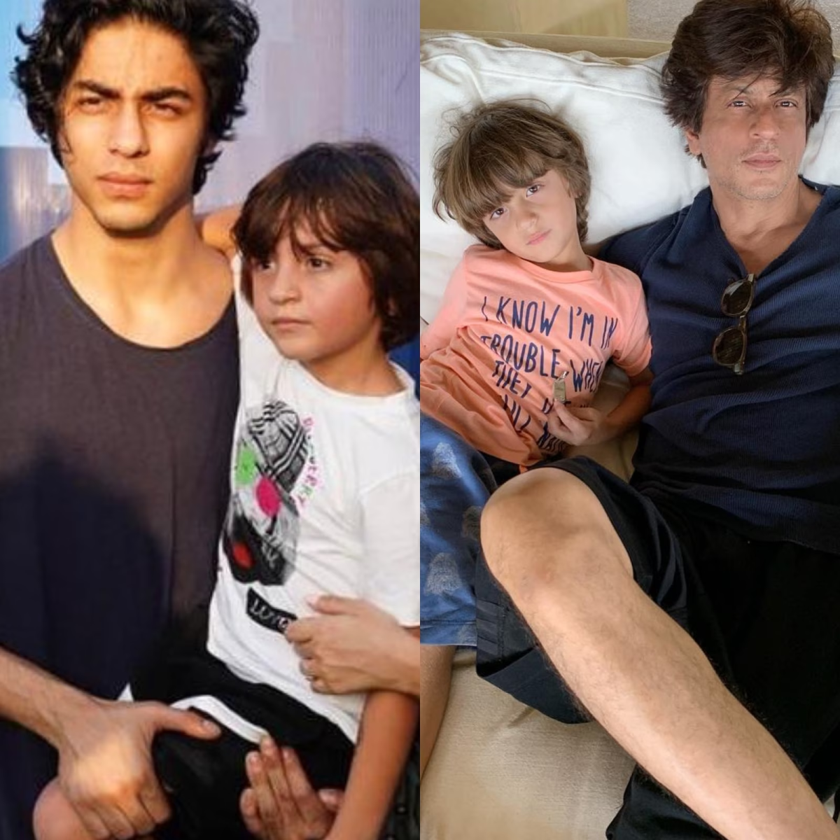 WATCH: Shah Rukh Khan is on dad duty as he plays football with sons Aryan and AbRam inside ...