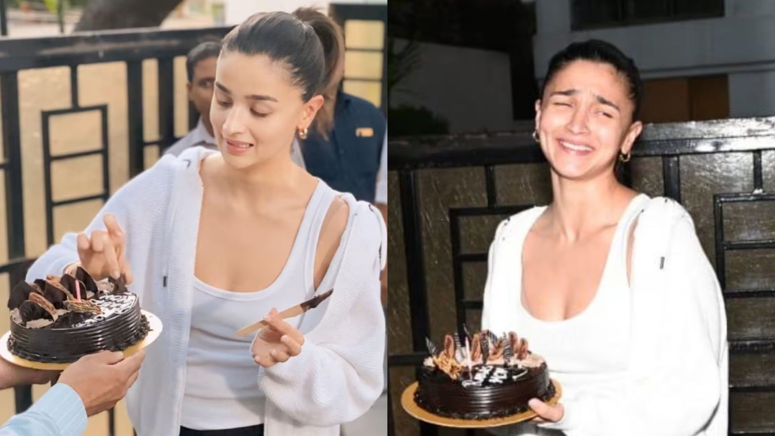 Paps surprise Alia Bhatt with the most special cake on her 31st ...