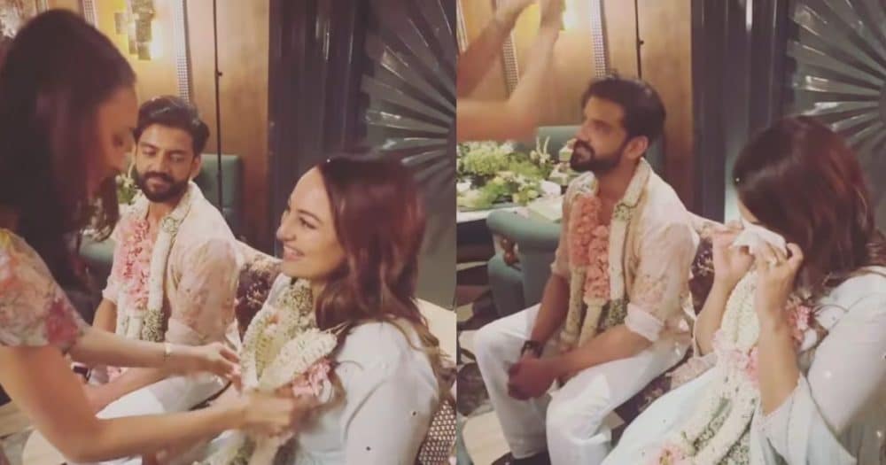 Sonakshi Sinha & Zaheer Iqbal Wedding: Sonakshi caught tearing up in an ...