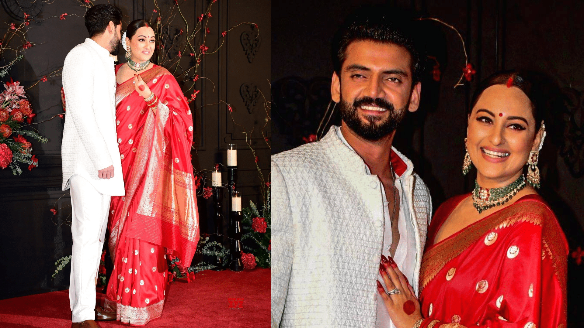 Here's how much Sonakshi Sinha's RED reception saree costs - Masala.com