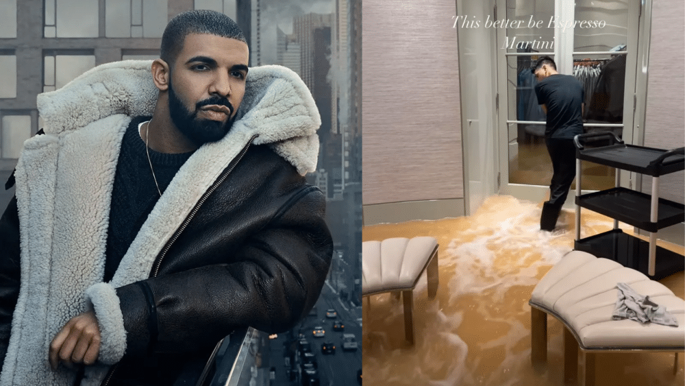Drake shares video of flooding at his Toronto mansion; WATCH