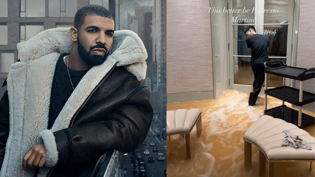 Drake shares video of flooding at his Toronto mansion; WATCH