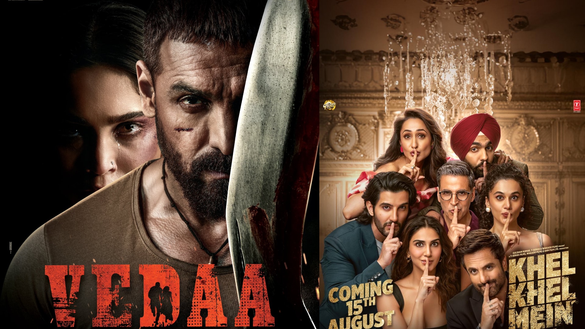 Vedaa vs Khel Khel Mein Box Office Day 1: John Abraham-Sharvari's ...