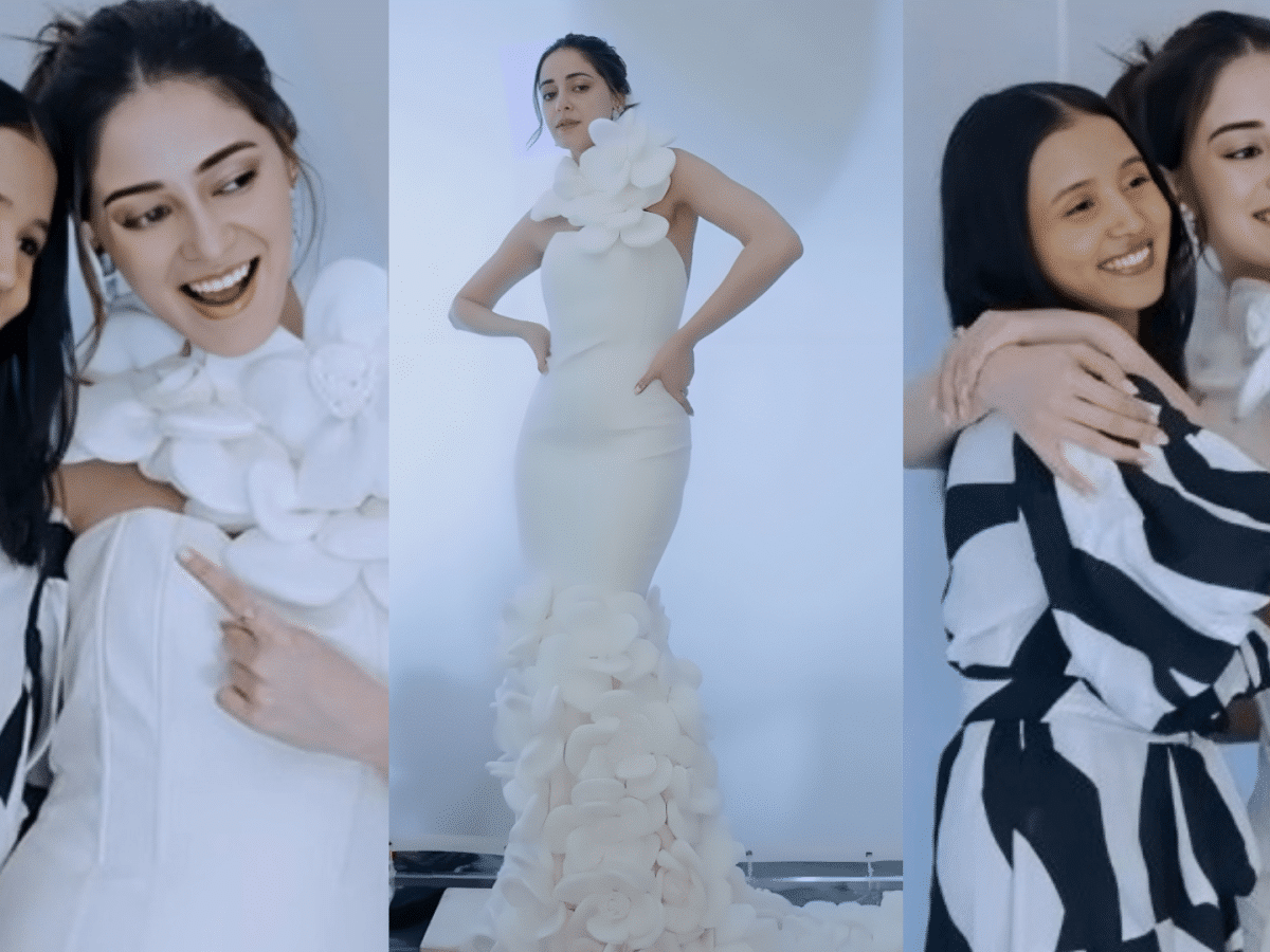 Ananya Panday stuns in a gorgeous white gown by Nancy Tyagi and social media sensation's fans ...
