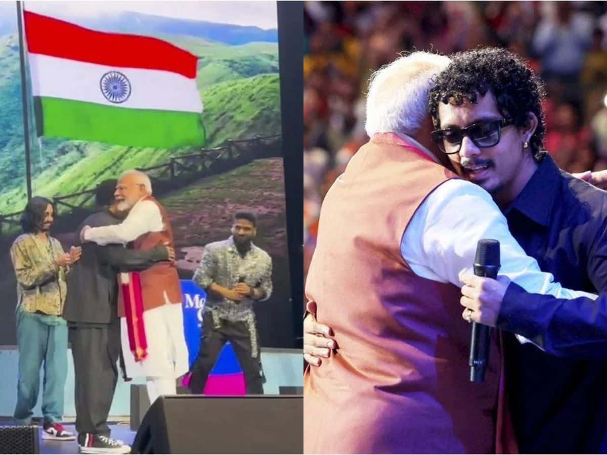 Prime Minister Narendra Modi exclaims 'Jai Hanuman' as he greets rapper ...