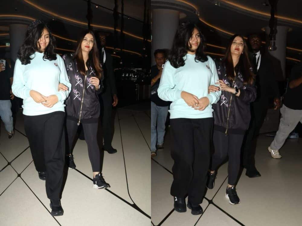 Aishwarya Rai Bachchan arrives in style with daughter Aaradhya Bachchan ...