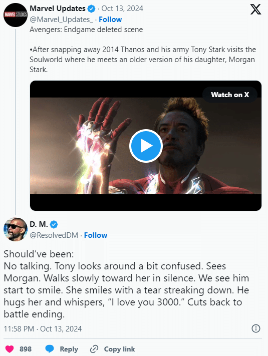 Avengers Endgame deleted scene surfaces on the web, watch