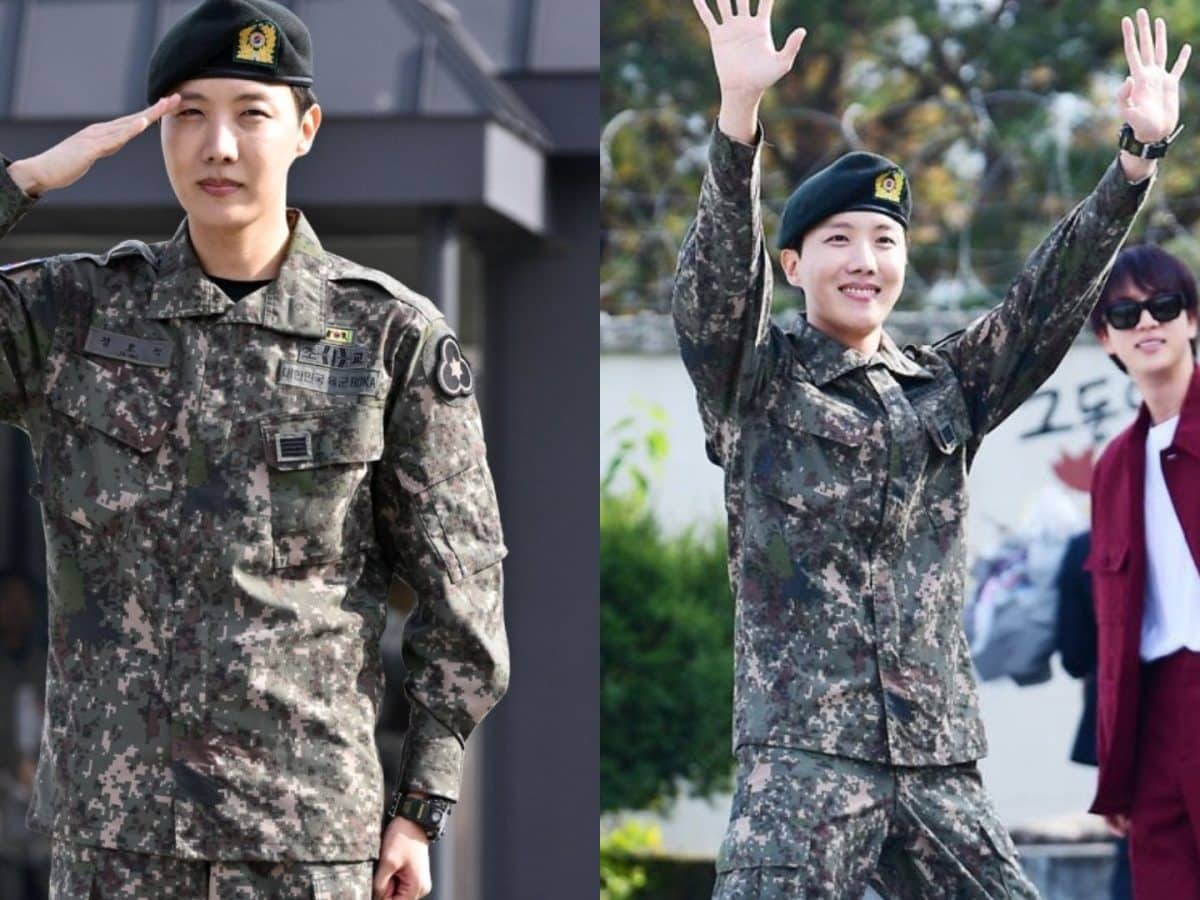 BTS' J-Hope gets a surprise from his fellow member Jin at his military ...