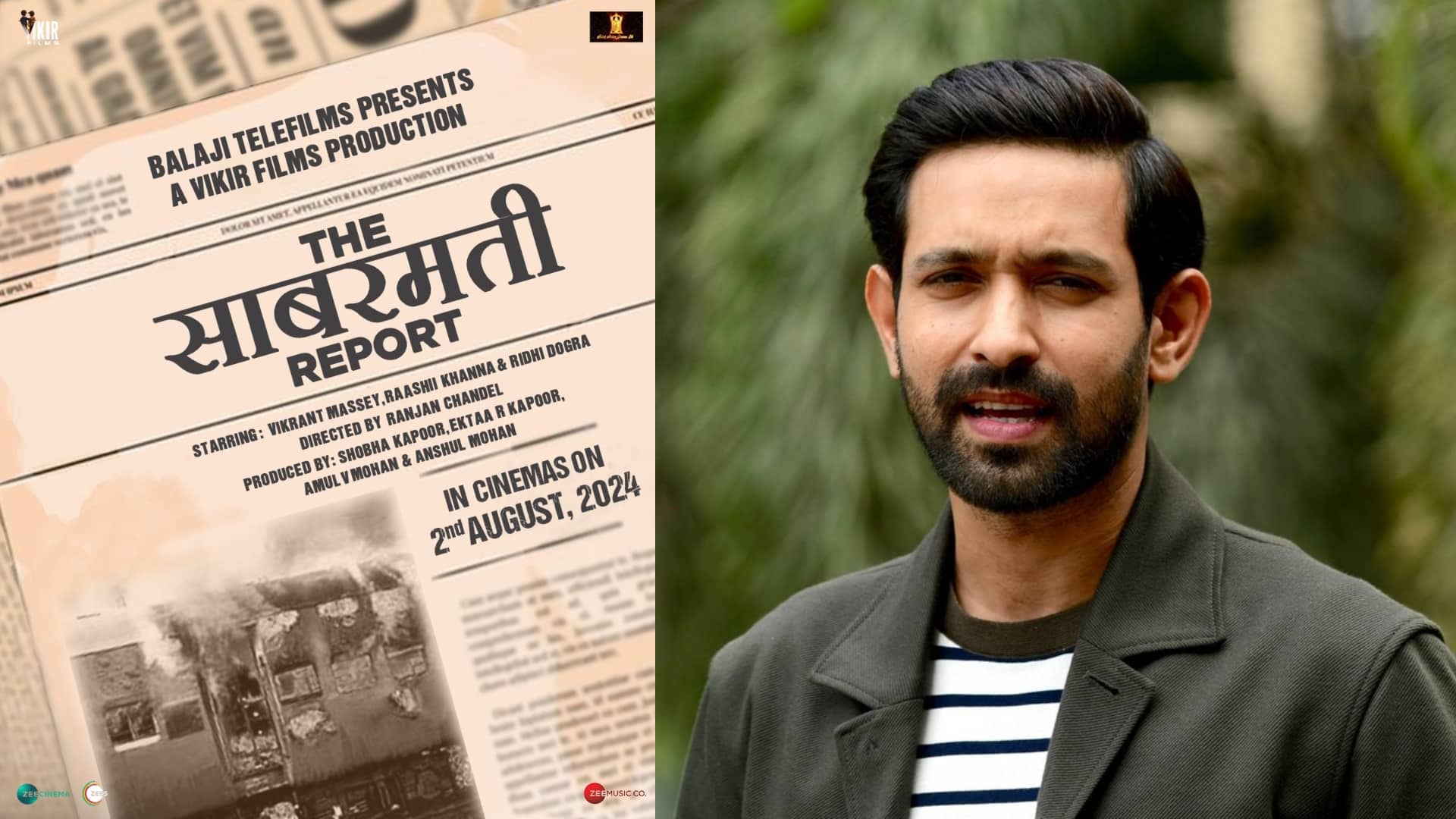 The Sabarmati Report Teaser Out: Vikrant Massey, Raashii Khanna ...