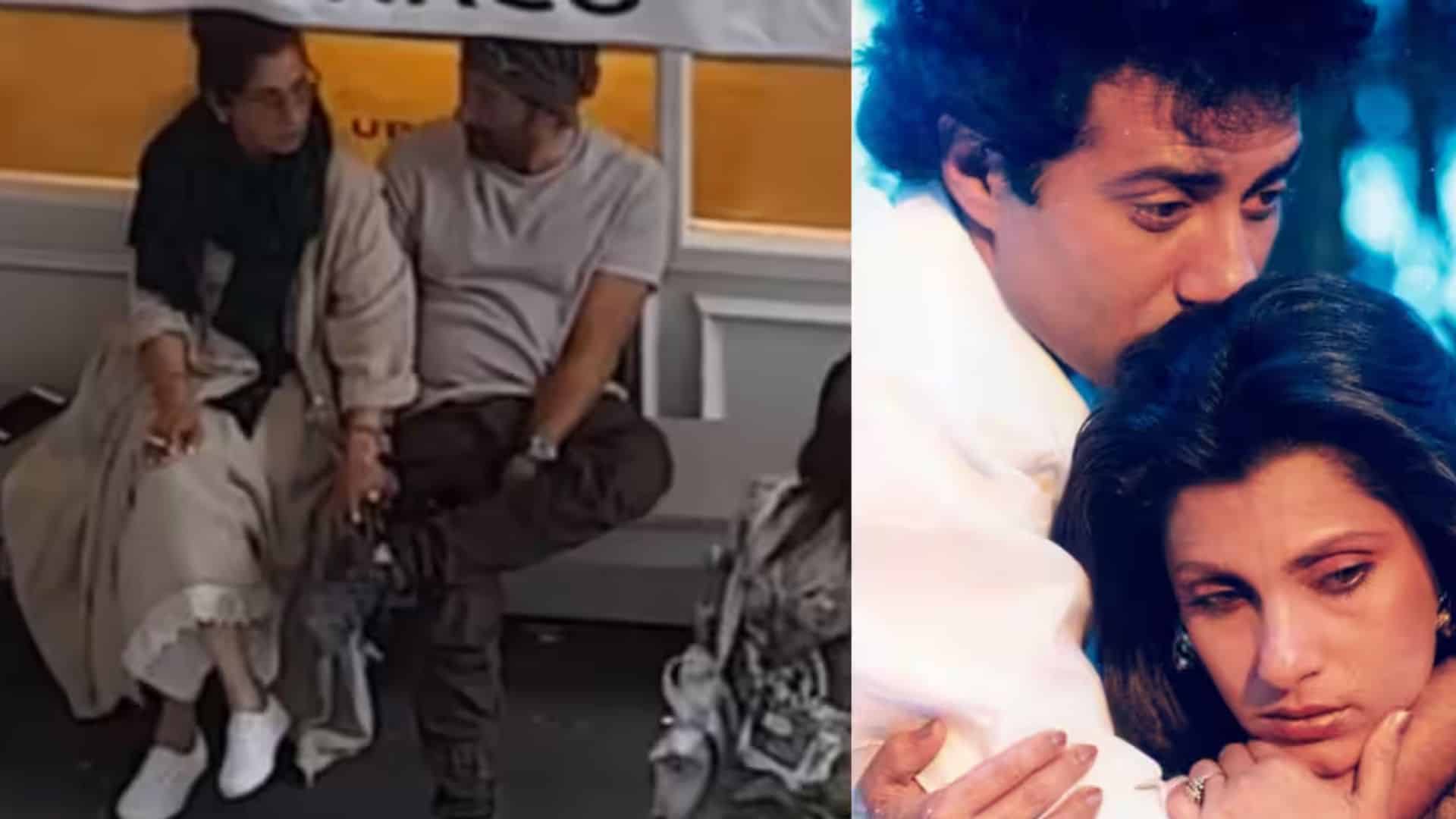 Sunny Deol and Dimple Kapadia's old video of them holding hands goes ...