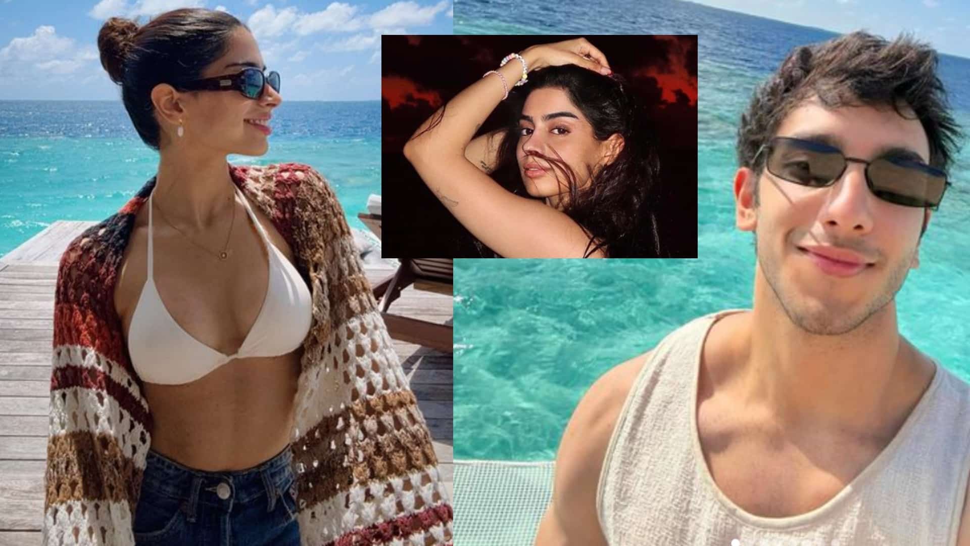 Khushi Kapoor’s beach vacay photo dump includes a pic of her flaunting a bracelet with rumoured ...