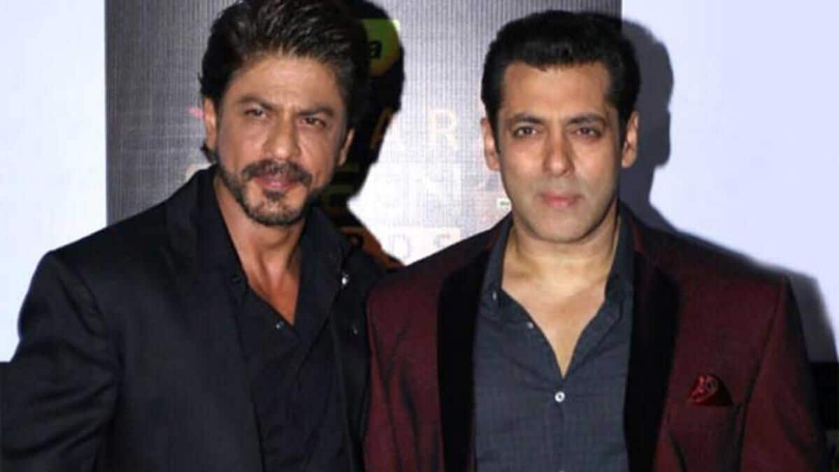 When Shah Rukh Khan playfully told Salman Khan, "Aamir Khan aage nikal gaya" laughing off their ...