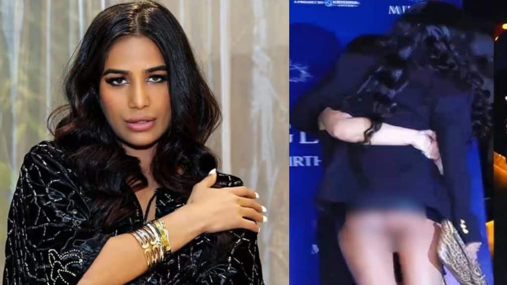 Divya Agarwal accidentally flashes Poonam Pandey’s b*tt to the cameras as she lifts her at her ...