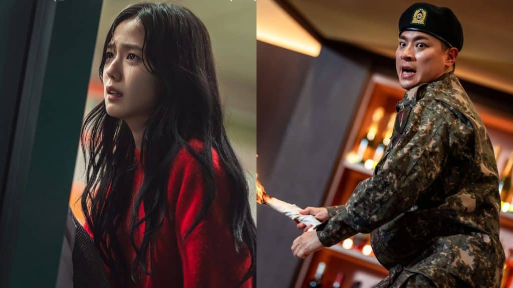 BLACKPINK's Jisoo and Park Jung Min look terrifed in the new stills from the upcoming zombie ...