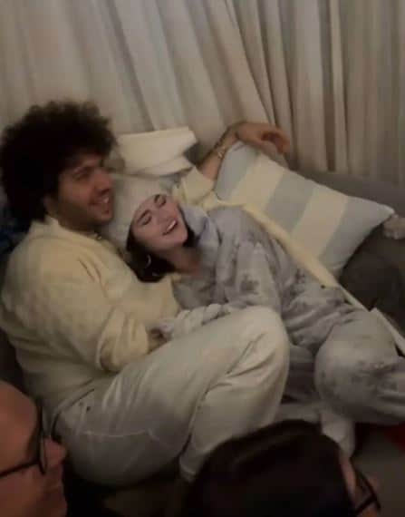 Selena Gomez & her beau Benny Blanco celebrate their 1st Hanukkah together with 'some lonely ...